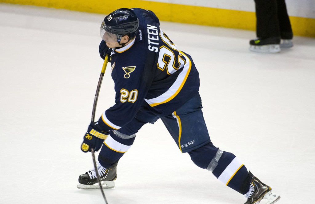 Alexander Steen on pace for career season – Hockey World Blog
